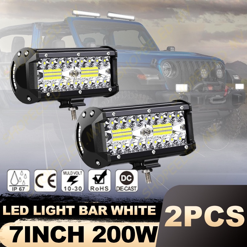 7 inch 120W Car Led Work Light Bar Flood Spot Driving Lamp Waterproof ...