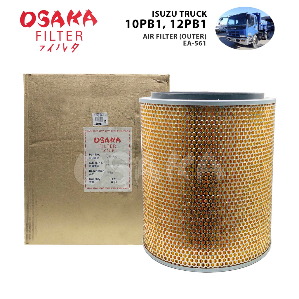 OSAKA Air Filter (Outer) ISUZU TRUCK: 10PB1 12PB1 (PRIMARY OF EA-562) EA-561 1PC | Shopee ...