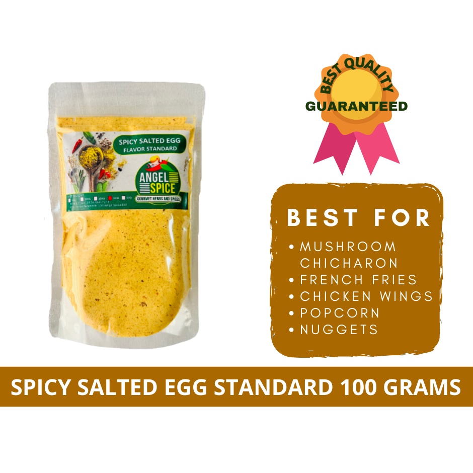 ANGEL SPICE SPICY SALTED EGG STANDARD 100GRAMS/ 50 GRAMS | Shopee ...