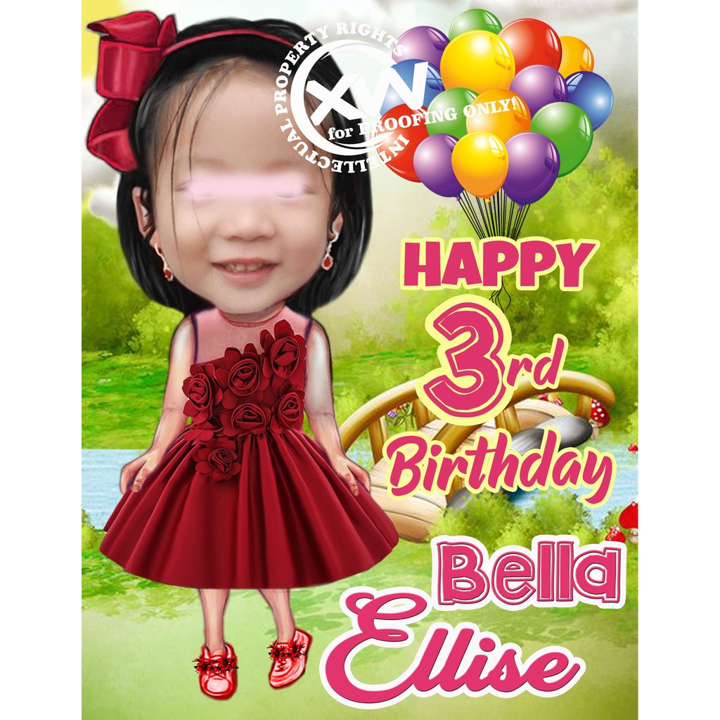 Cake Topper - LITTLE GIRL / RED DRESS / YELLOW DRESS / Baby / Girl ...