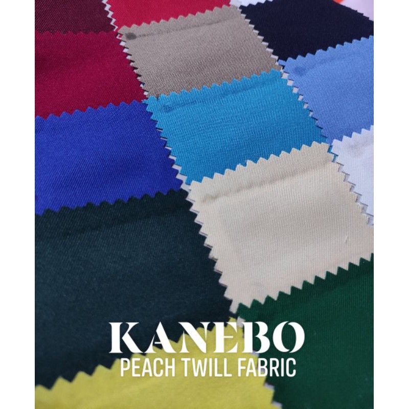 Kanebo Peach Twill Fabric Raw Cloth [SOLD PER YARD] | Shopee Philippines