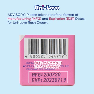 UniLove Rash Cream 20g Pack of 2 | Shopee Philippines