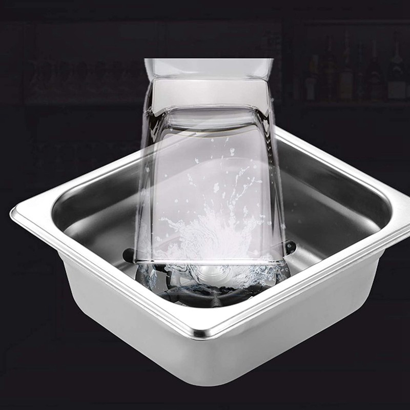 Cup Washer,Stainless Steel Automatic Cup Washer Glass Cleaning Rinser ...