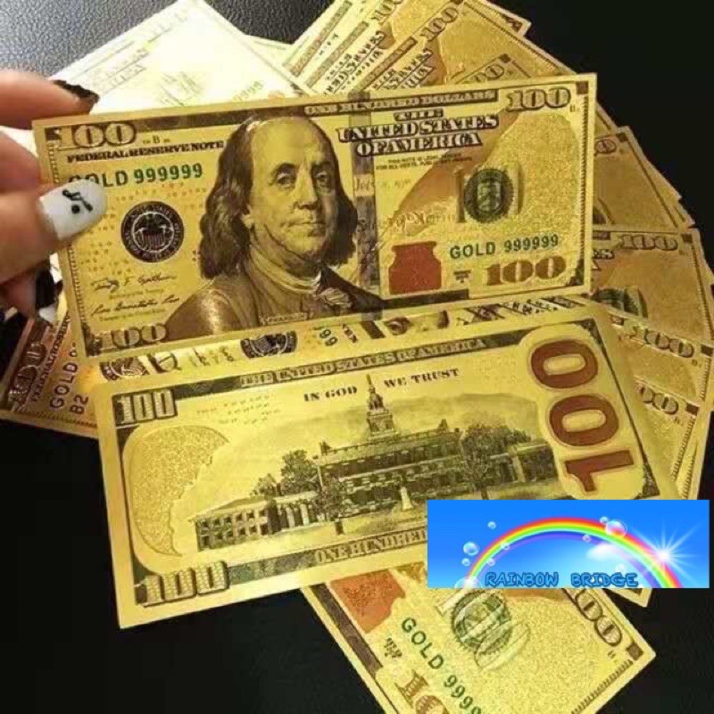 LUCKY MONEY AUSPICIOUS NOTES (New-GOLD PLATED) #991 | Shopee Philippines