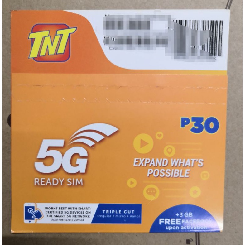 TNT 5G Prepaid SIMCard Triple Cut SIM Card | Shopee Philippines