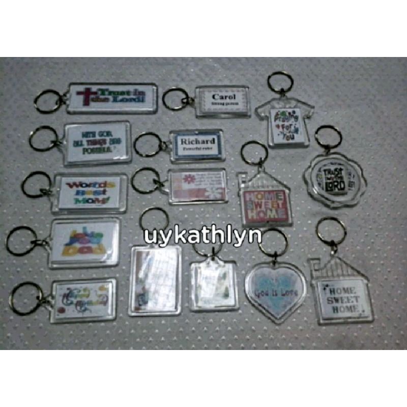 Acrylic Keychain with print Souvenirs wedding,baptismal | Shopee ...