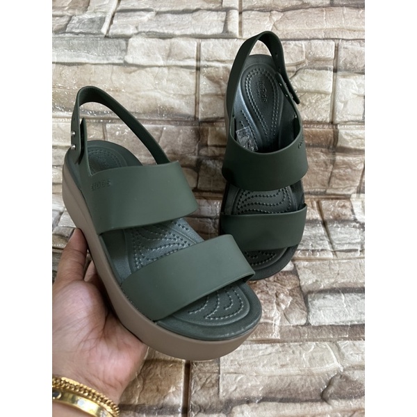 Crocs Brooklyn Low Wedge Sandals/Heels/Strappy | Shopee Philippines