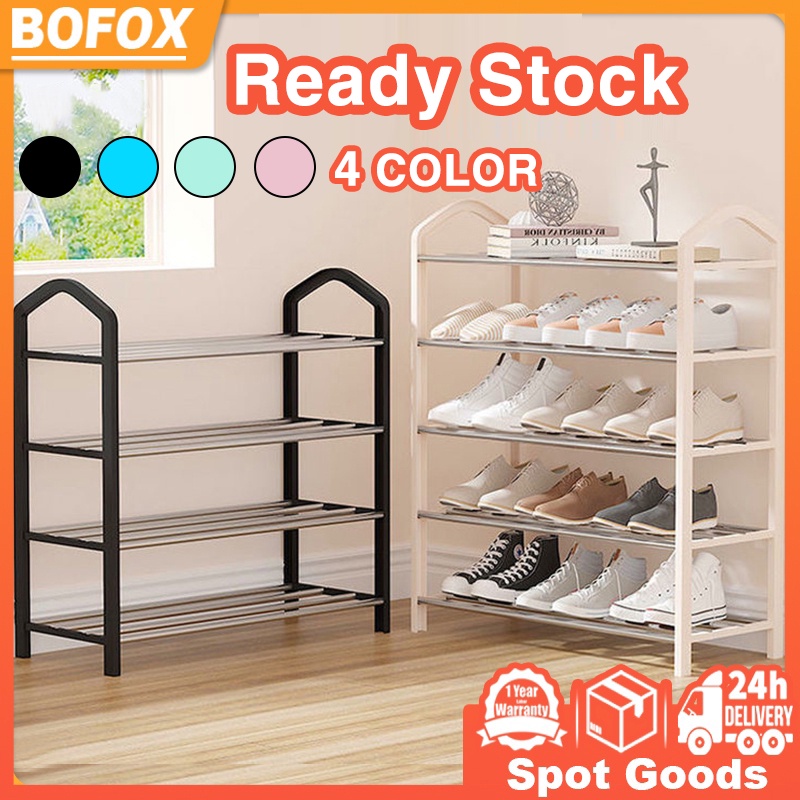Shoe Rack Simple Multi-layer Shoe Stand Stainless Steel Stackable Shoe ...