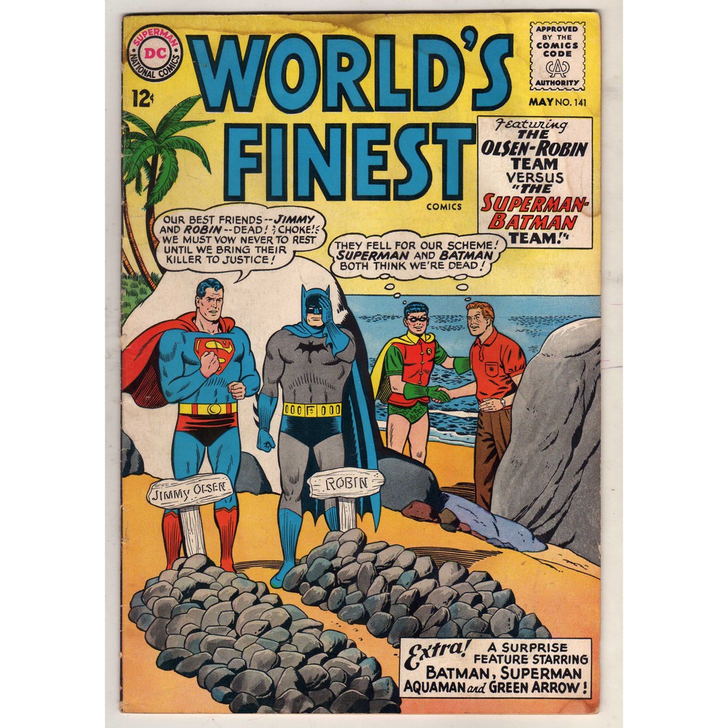 World's Finest 141 142 (1964) Intro, Origin Composite Superman ...