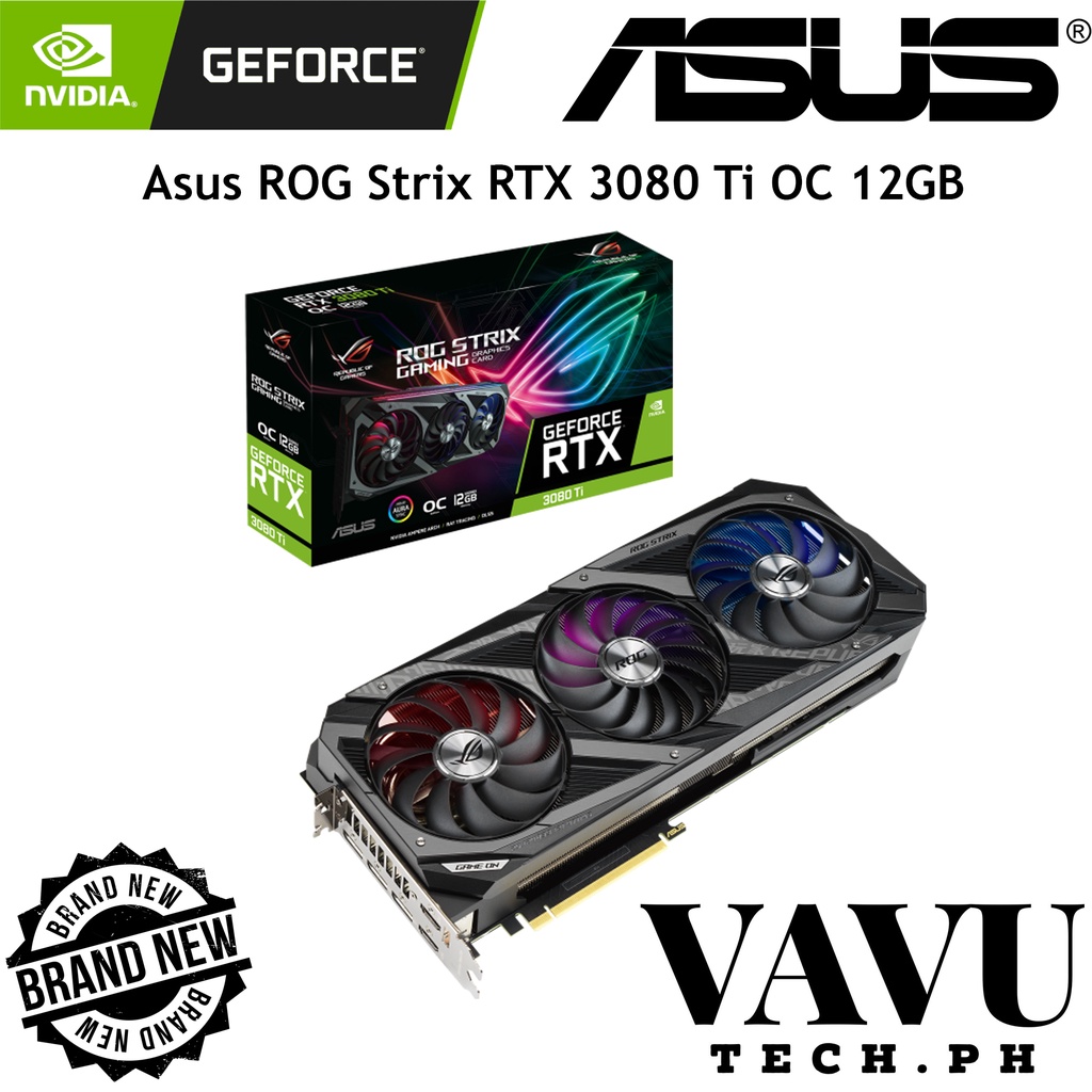 Asus ROG STRIX RTX 3080 Ti OC Edition 12GB GDDR6X Graphics Card (ROG ...