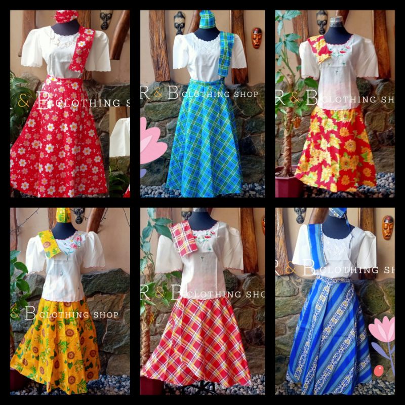 BUWAN ng WIKA /ADULT Filipiniana Kimona and Patadyong/Saya | Shopee ...