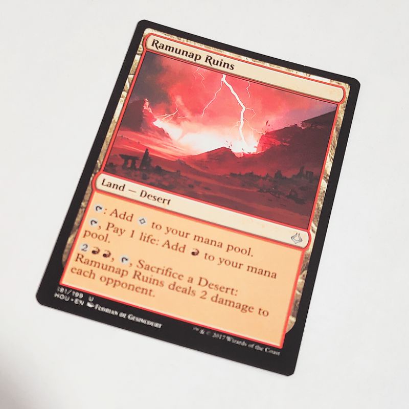 MTG Card RAMUNAP RUINS Magic the Gathering Trading Card Game Land ...
