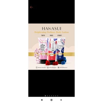 Hanasui hand and body lotion Perfumed | Shopee Philippines