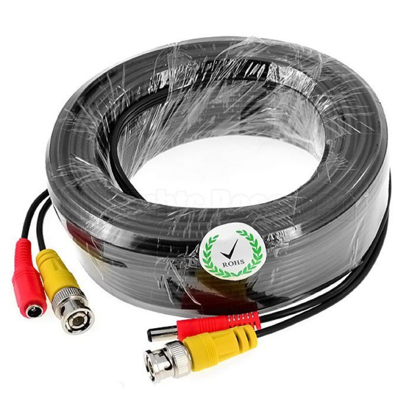 10m Siamese CCTV BNC Video and Power 12V DC Integrated Cable | Shopee ...