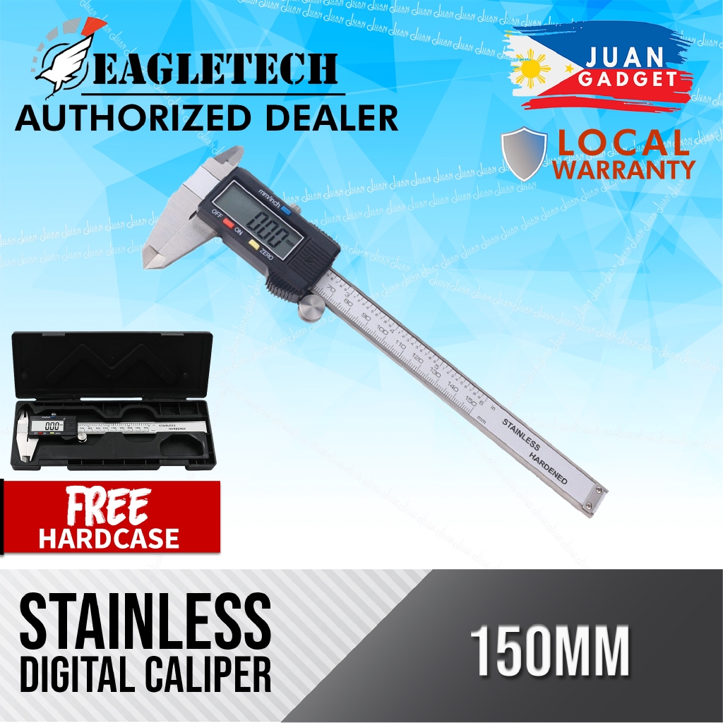 Eagletech 150mm / 6 Inch Digital Vernier Hardened Stainless Steel ...