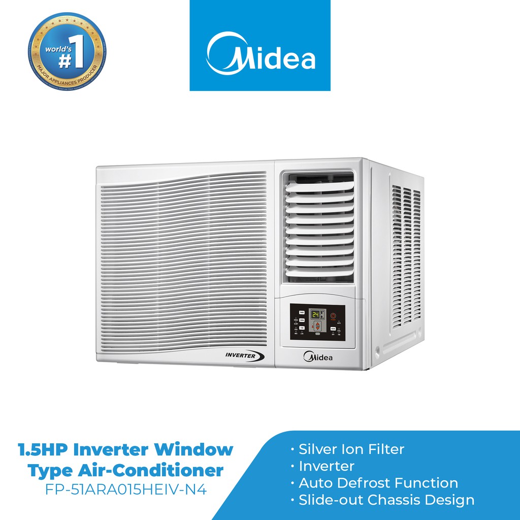 Midea Window-Type Remote-Controlled 1.5 HP Inverter Aircon. FP ...
