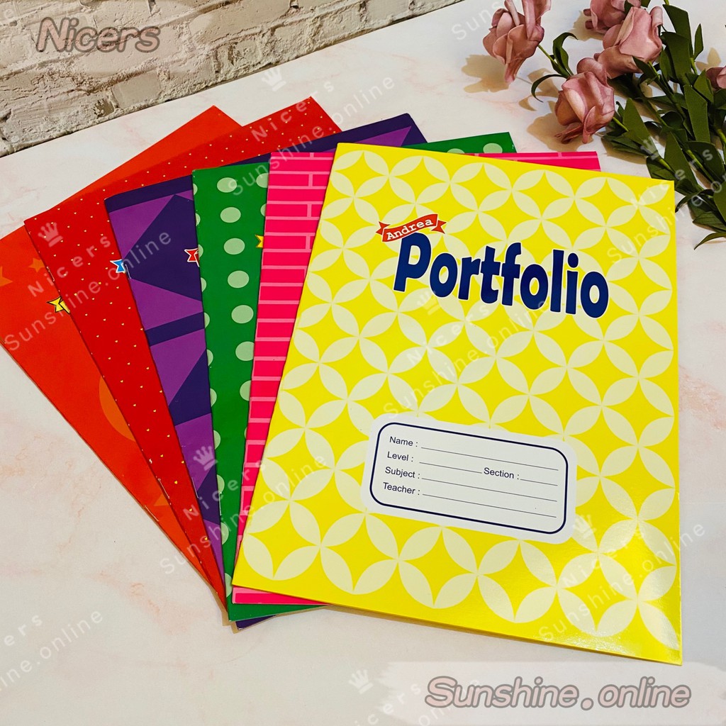 Andrea Portfolio book 16sheets | Shopee Philippines