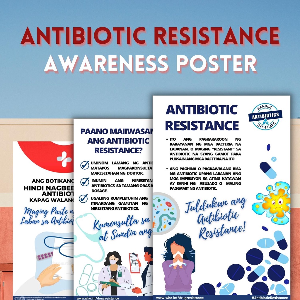ANTIBIOTIC RESISTANCE AWARENESS POSTERS | Shopee Philippines