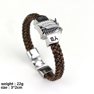 Anime Attack On Titan Charm Bracelet Shingeki No Kyojin Cosplay Unisex ...