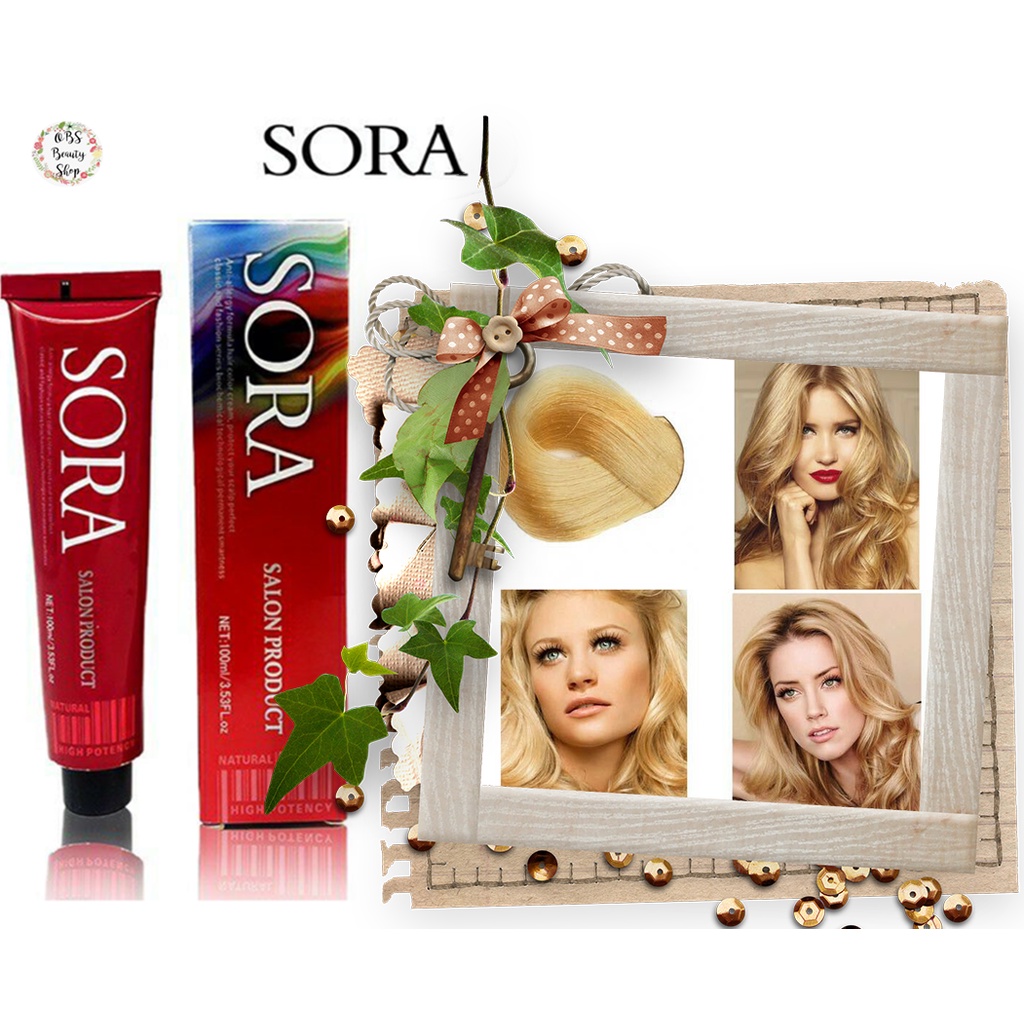 Intense Lightest Blonde Sora Hair Color Dye (10/0) hair color | Shopee ...