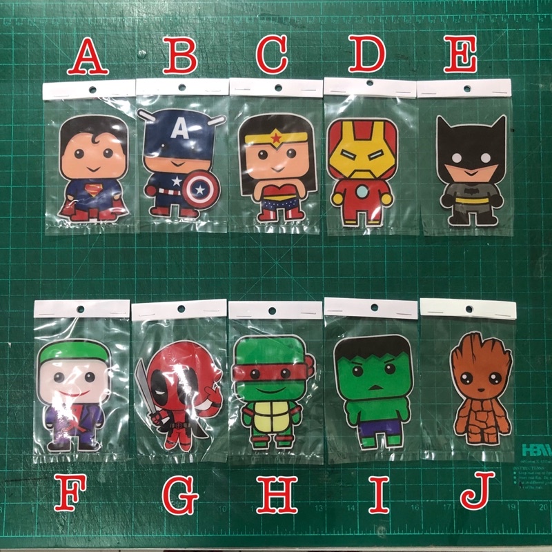 Chibi Superhero Sticker Laminated | Shopee Philippines