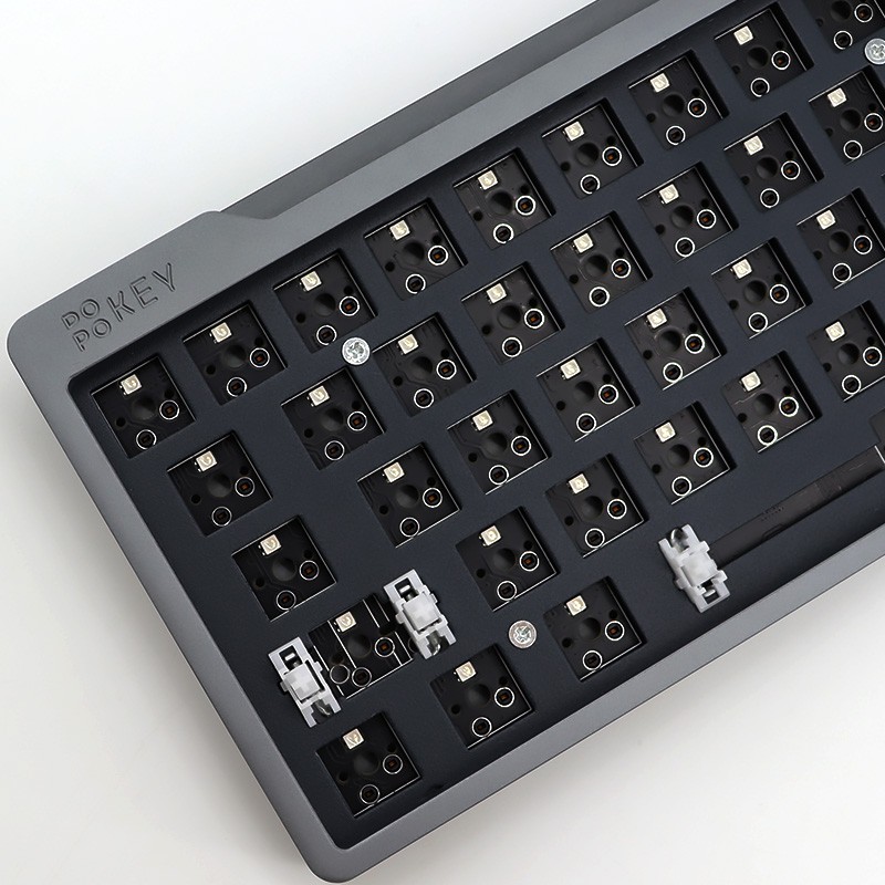 DOPOKEY 71 Keys Hot Swappable Mechanical Keyboard Kit 71 Key Aluminum ...