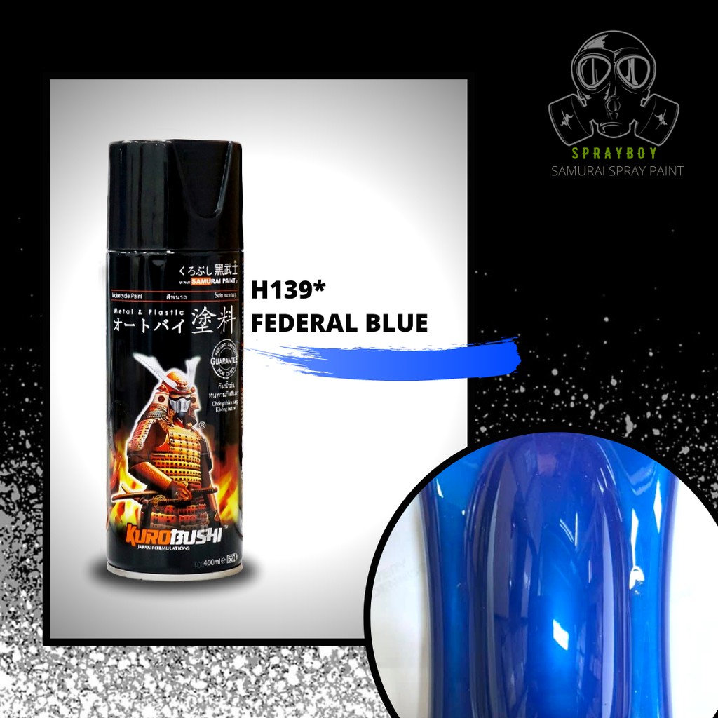 H139* FEDERAL BLUE SAMURAI SPRAY PAINT 400ML | Shopee Philippines