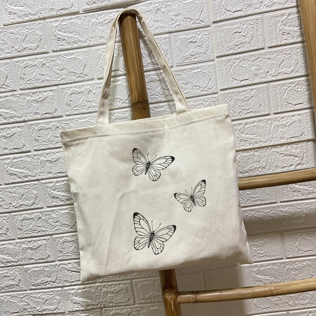 Personalized/Minimalist/Giveaway Horizontal Canvas Tote Bags With ...