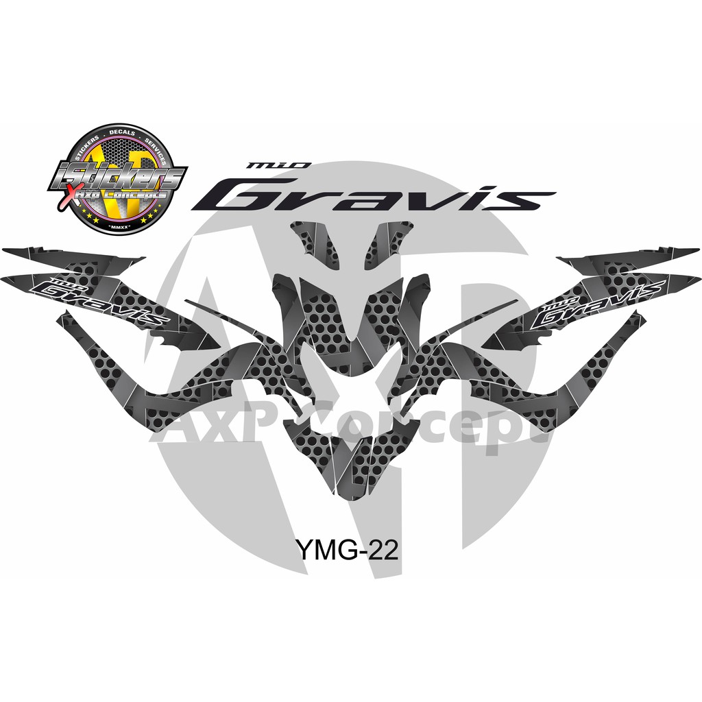 Yamaha Mio Gravis Decal Kit YMG-22 | Shopee Philippines