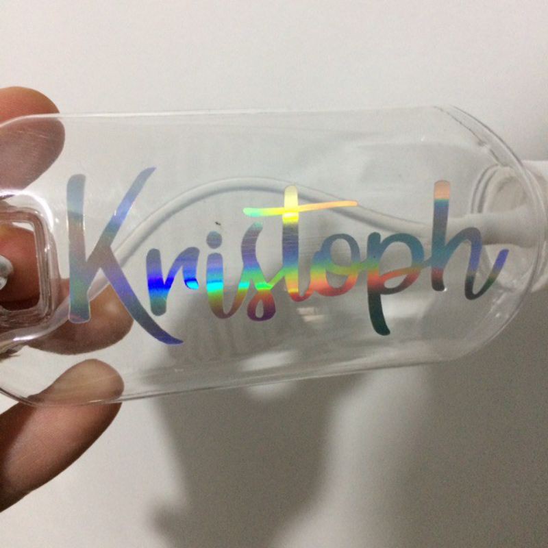 Holographic Personalized Alcohol Keychain with Name Spray Bottle ...