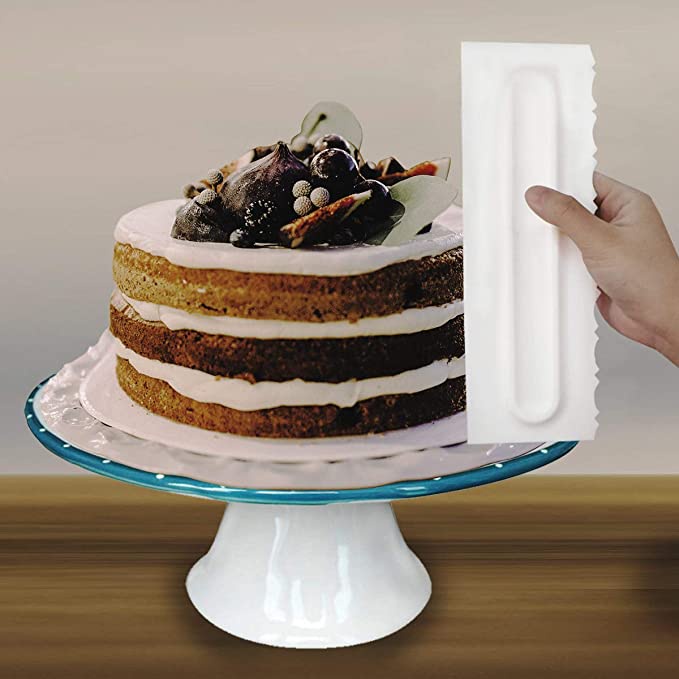 4 Pcs set Cake Scraper Decorating Plastic Sawtooth Comb Mousse Butter ...