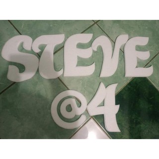 6" , 10" or 12" styro cut-out letters,numbers and character (plain ...