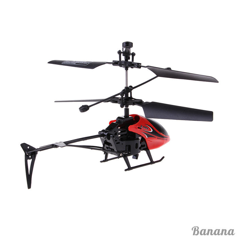 2CH Mini RC Helicopter Radio Remote Control Micro Aircraft with LED ...