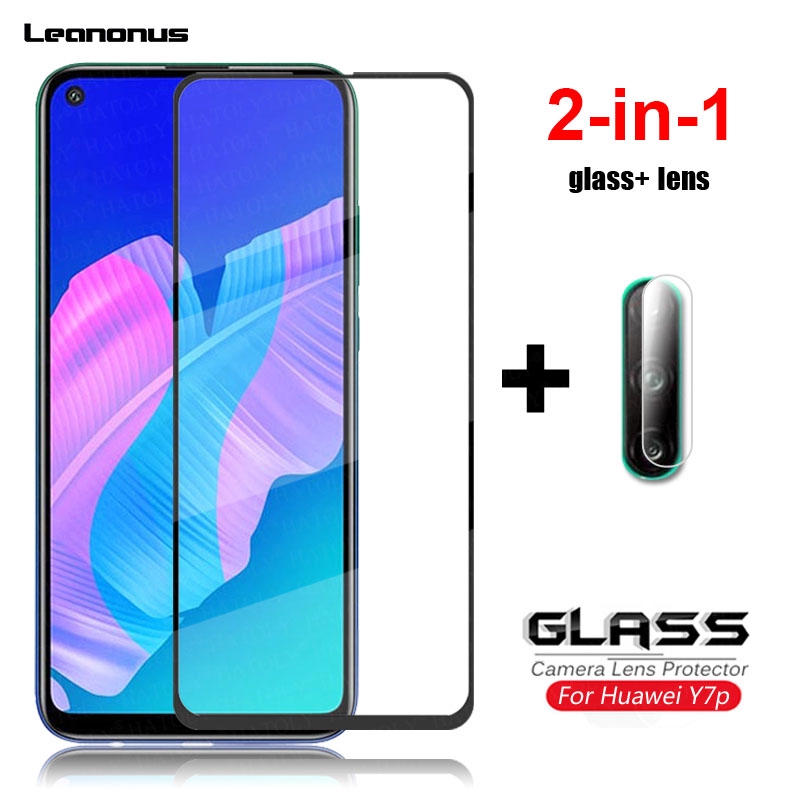2-in-1 Glass Huawei Y8p Y7P Y6P Y5P Tempered Glass Camera Lens Screen ...