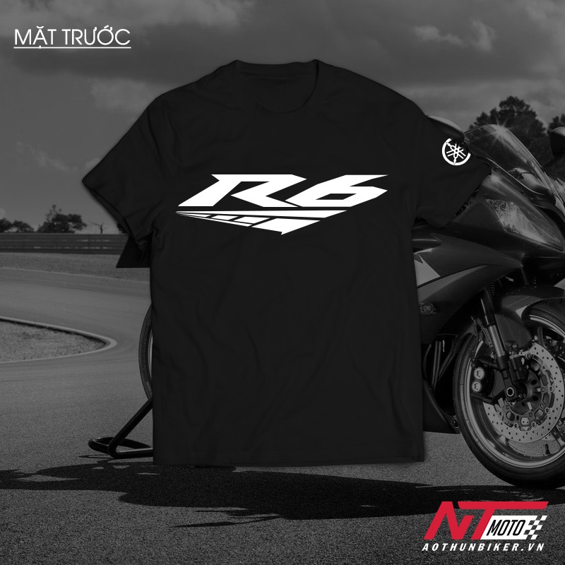 Biker T-shirt - Yamaha R6 01 Unisex Short Sleeve Men Women with Big ...