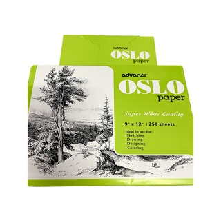ADVANCE Oslo Paper - 9" x 12 " - 250 sheets - 100 GSM Sold per ream(250 ...