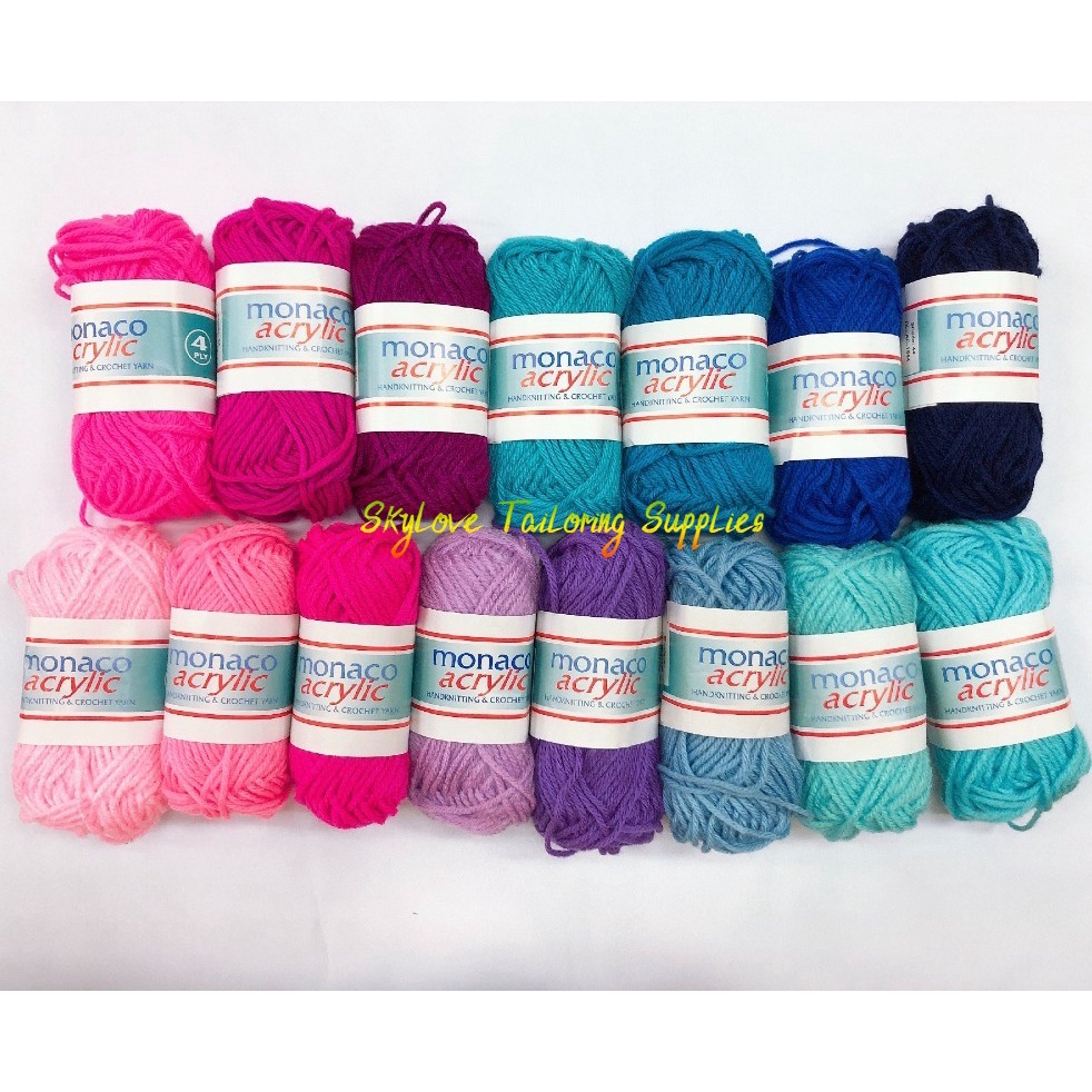 (BATCH 2) Sold per piece Monaco Acrylic Yarn | Monaco Acrylic ...