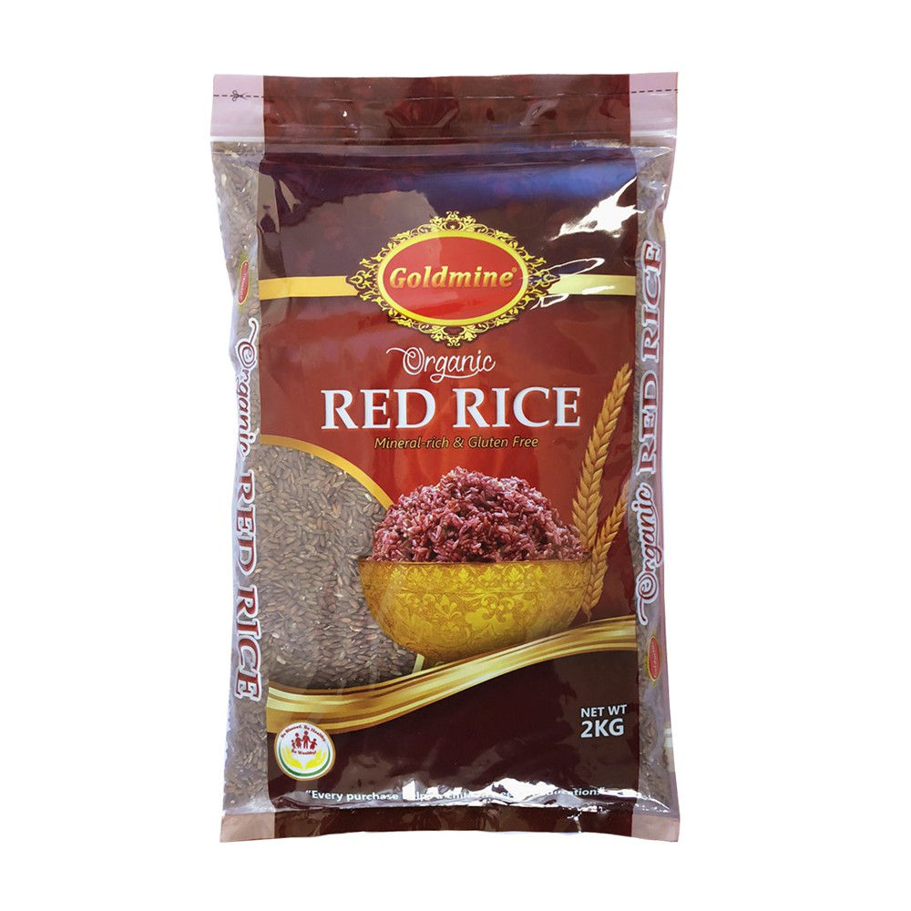 Goldmine Organic Red Rice 2KG | Shopee Philippines