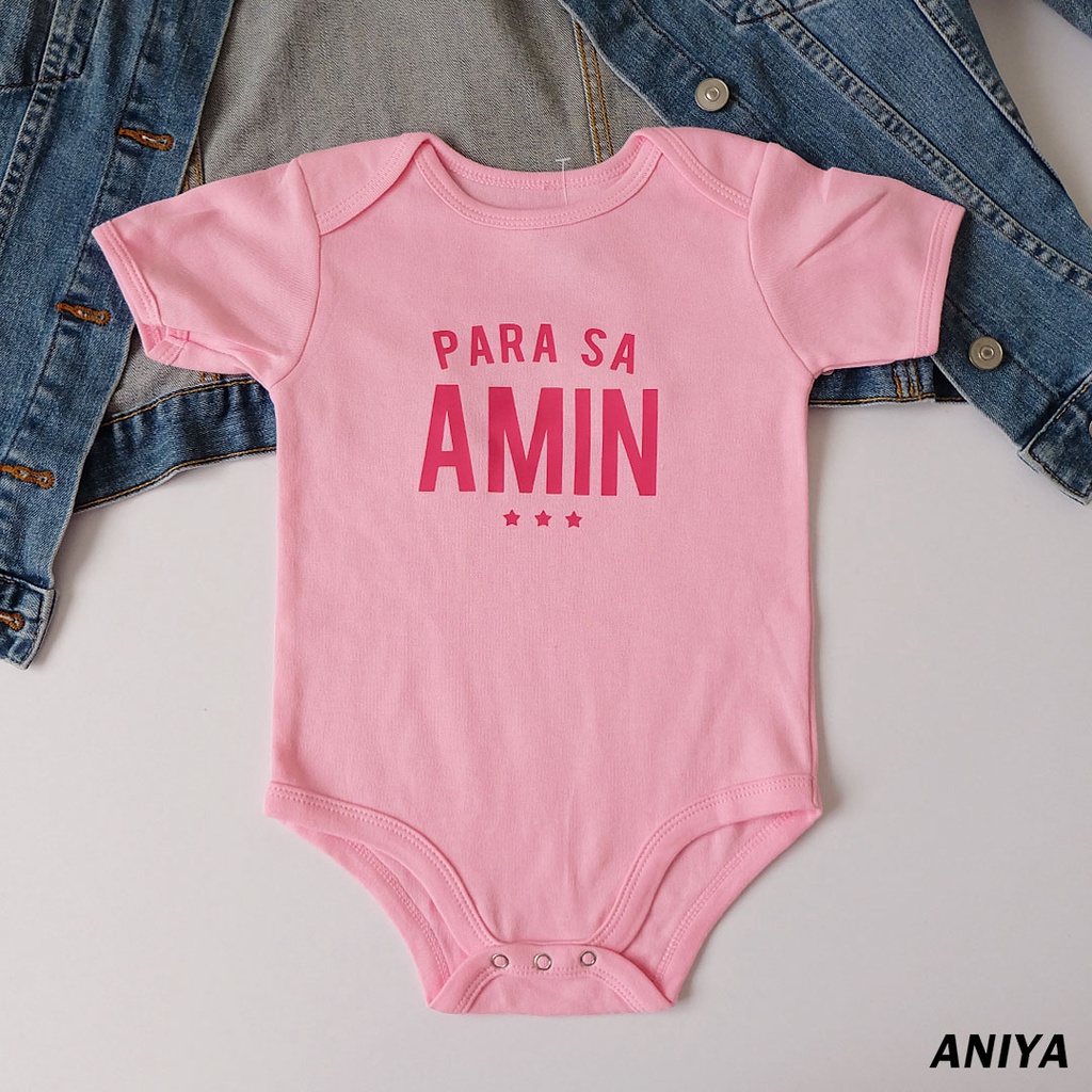 ANIYA CLOTHING Para sa Amin Baby Onesie Romper LENI SHIRT | Shopee ...