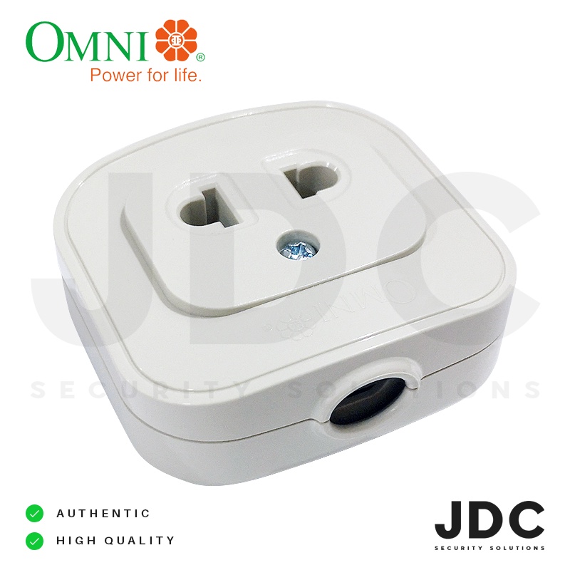 Omni WSO-001 Surface Convenience Outlet 1-Gang 10A 250V | Shopee ...