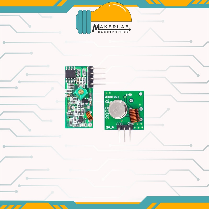 433Mhz RF Transmitter and Receiver Module | Shopee Philippines