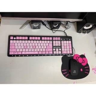 Hello Kitty Keyboard and Mouse set w/mousepad | Shopee Philippines