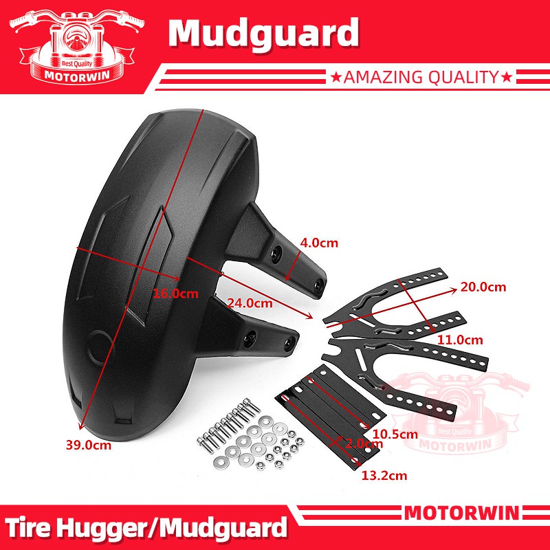 Motorcycle Universal Durable Mudguard/tire Hugger Adjustable Shopee ...