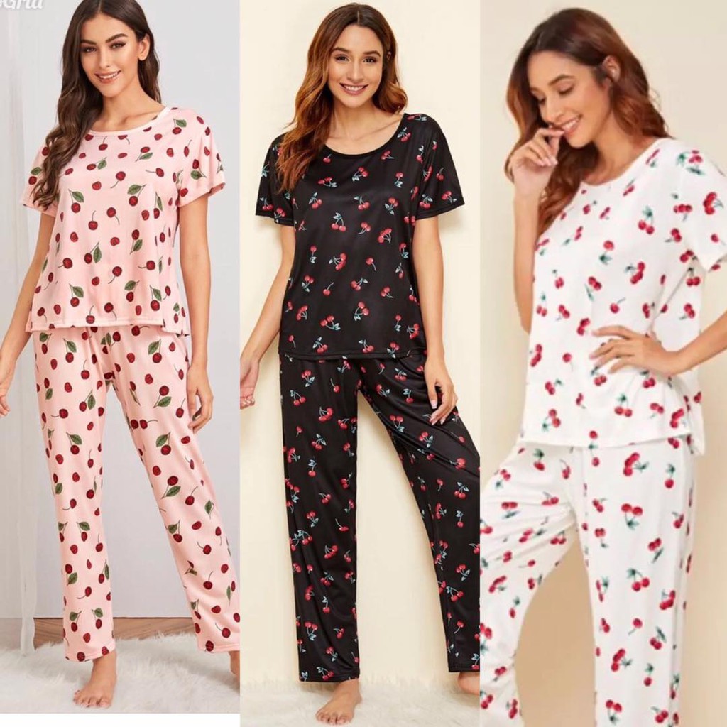 TERNO PAJAMA DIRECT SUPPLIER ADULT TRENDY FASHION SCARLET COMFY PAJAMA ...