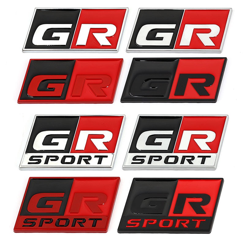 Car Sticker GR Sport GRMN Logo Decal Front Hood Grille for Toyota HV ...
