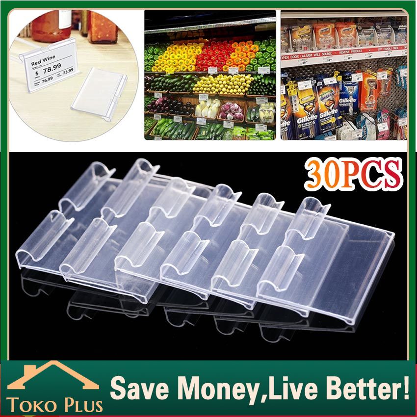 30pcs/set Mica PRICE Labels - ACRYLIC PRICE TAG Holder 4x6CM - NAME TAG ...