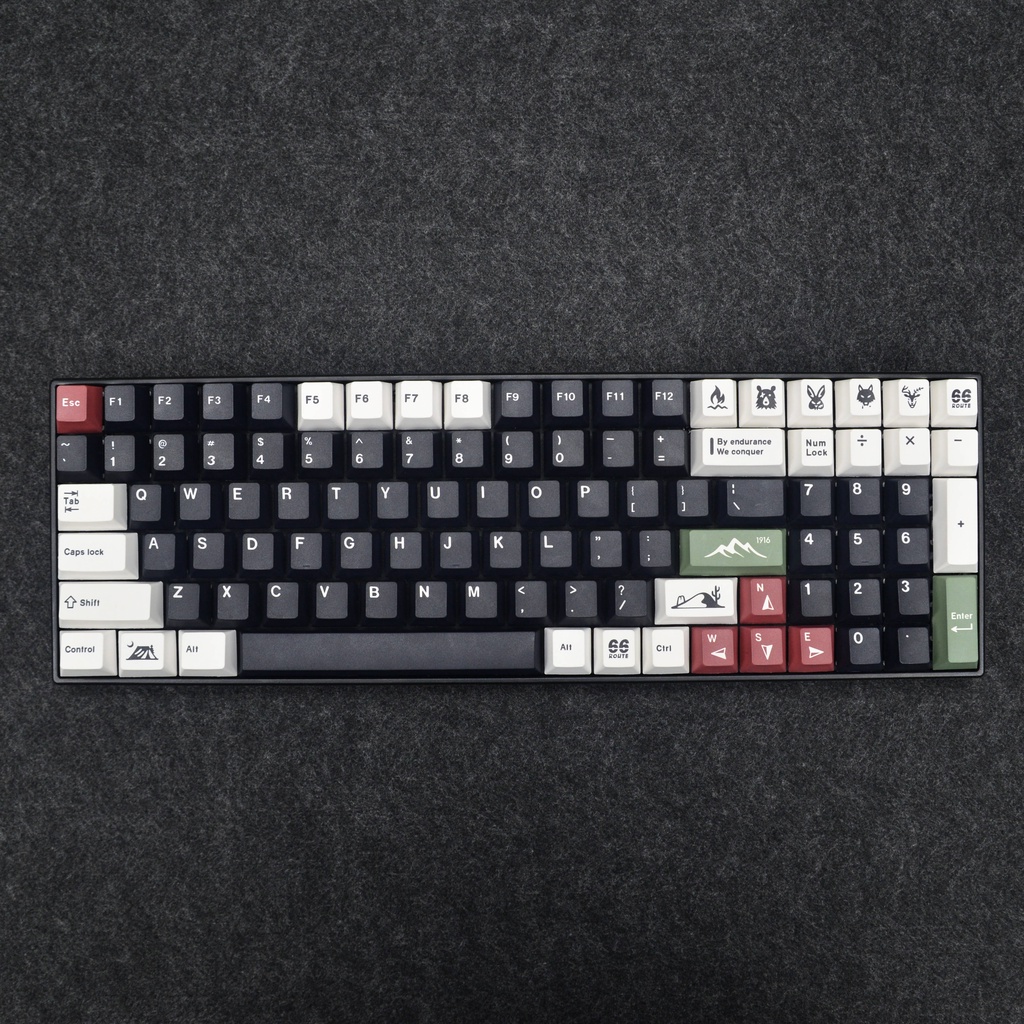 GMK Wild tribe keycaps, 129 Keys keycaps Cherry Profile DYE-SUB ...