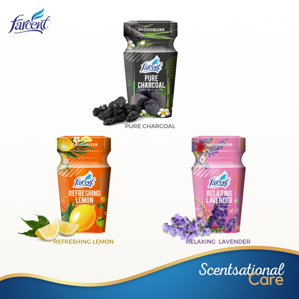 Farcent Liquid Deodorizer - Charcoal Set of 2 (350ml each) | Shopee ...