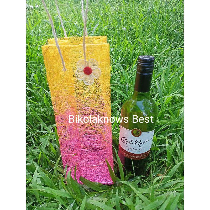 Abaca bag 2 and 3 color design native souvenir bag (handmade) | Shopee ...