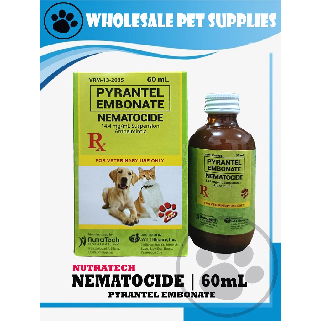 Nematocide (Pyrantel Embonate) for Dogs and Cats | 60mL | Shopee ... Nematocide (Pyrantel Embonate) for Dogs and Cats | 60mL | Shopee ...